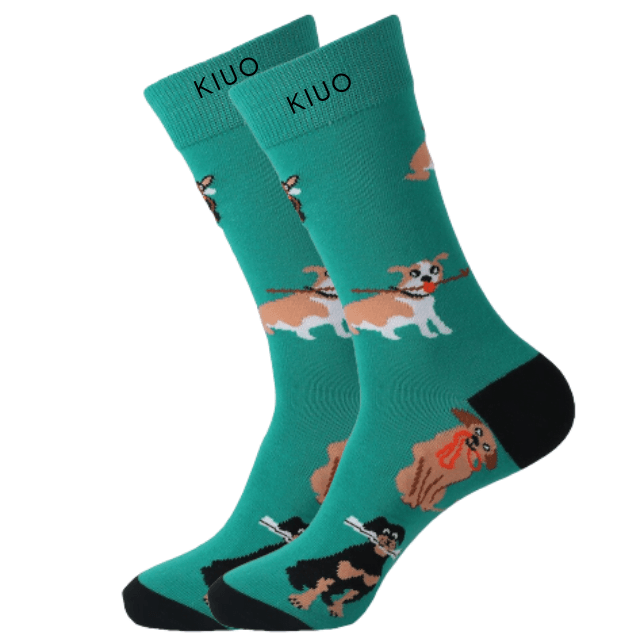 Calcetines con Diseño de Perros Jugando – Calcetines KIUO