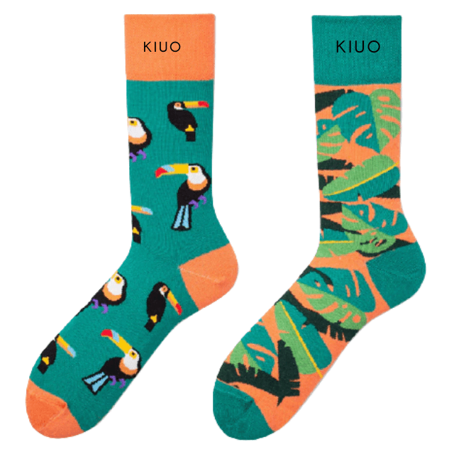 Calcetines con Diseño de Tucán Doble – Calcetines KIUO