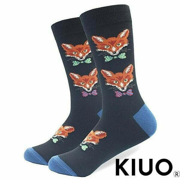 Calcetines con Diseño de Zorro con Corbata – Calcetines KIUO