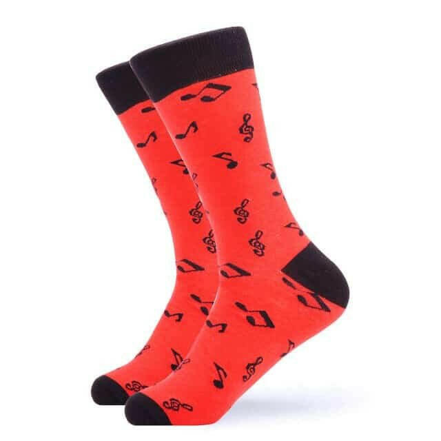 Calcetines con Diseño de Notas Musicales – Calcetines KIUO
